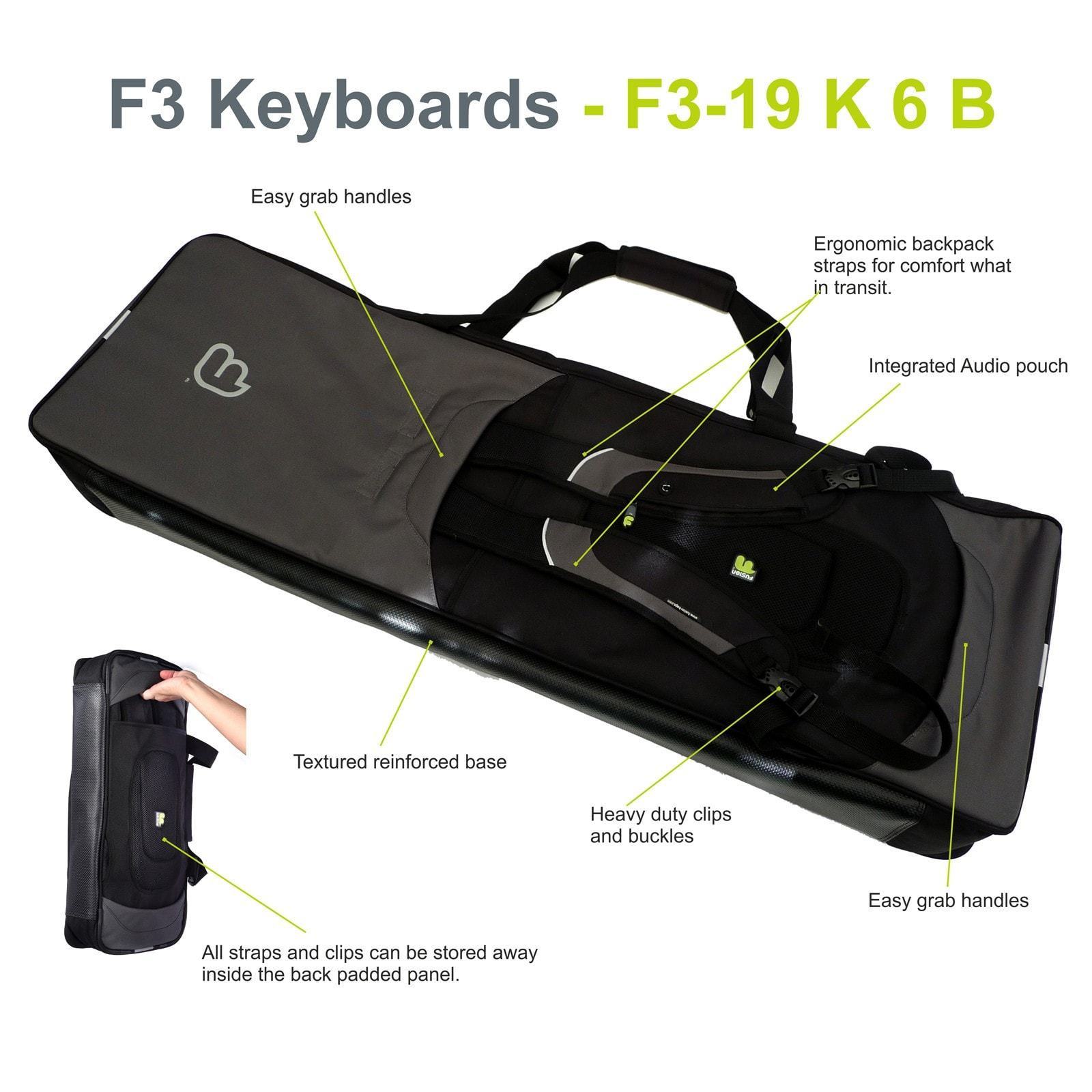 Keyboard 61-76 key Gig Bag | Keyboard 61-76 key Case | Fusion Bags ...