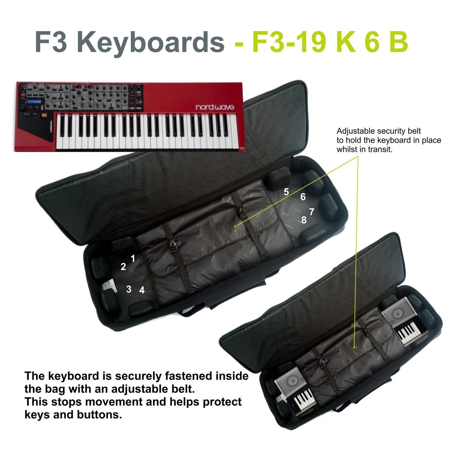 Keyboard 61-76 key Gig Bag | Keyboard 61-76 key Case | Fusion Bags ...