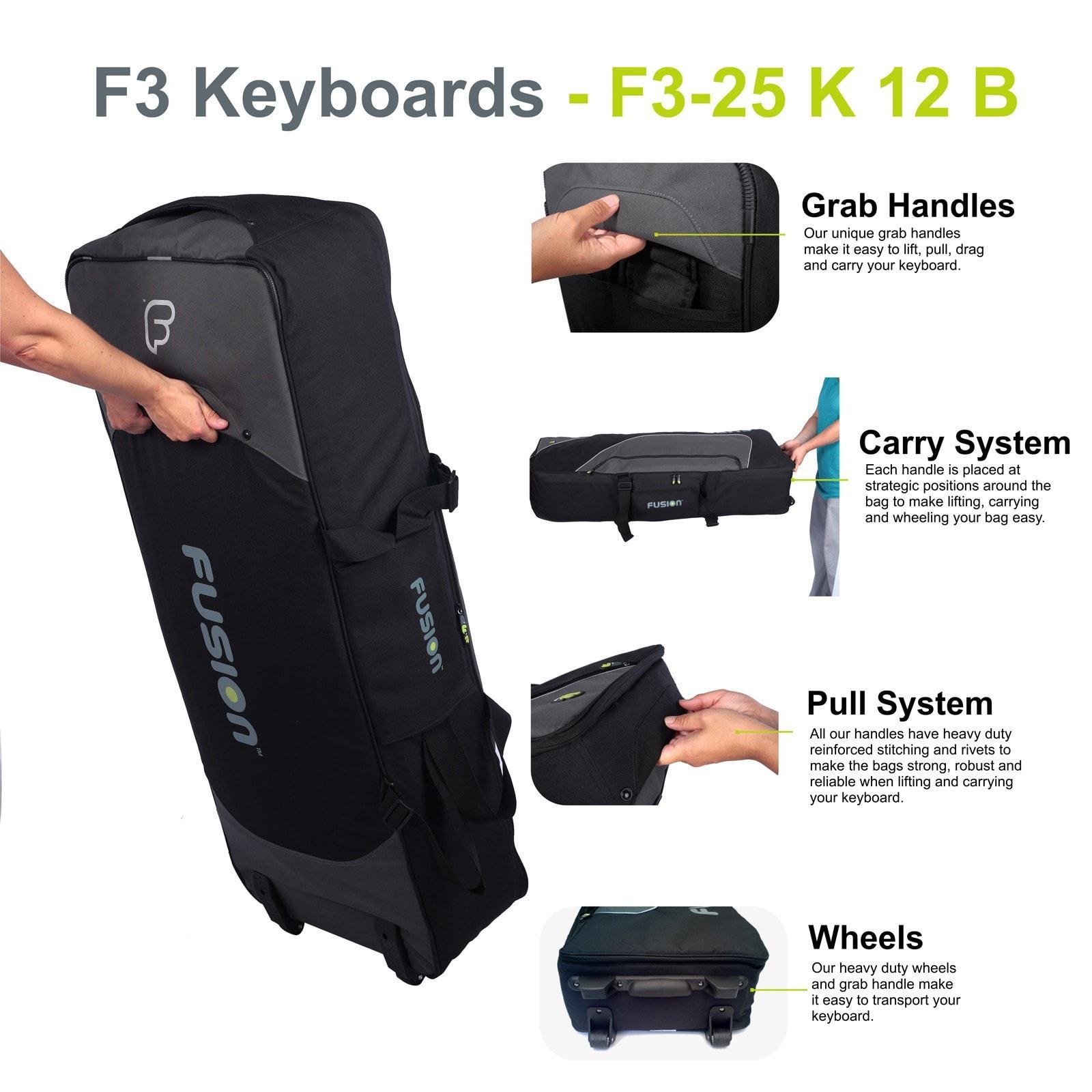 Keyboard 76-88 key Gig Bag | Keyboard 76-88 key Case | Fusion Bags ...