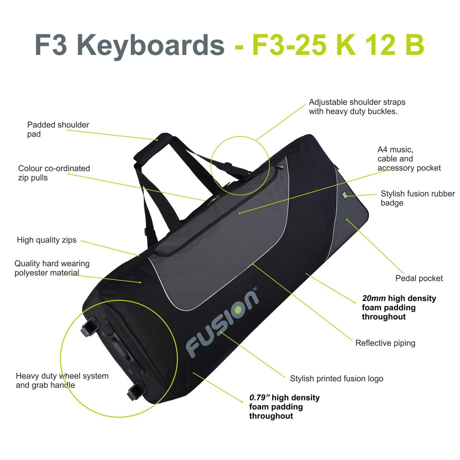 Keyboard 76-88 key Gig Bag | Keyboard 76-88 key Case | Fusion Bags ...